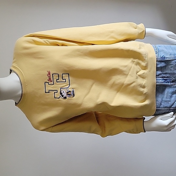 Peanuts | Tops | Joe Cool Snoopy Yellow Sweatshirt | Poshmark